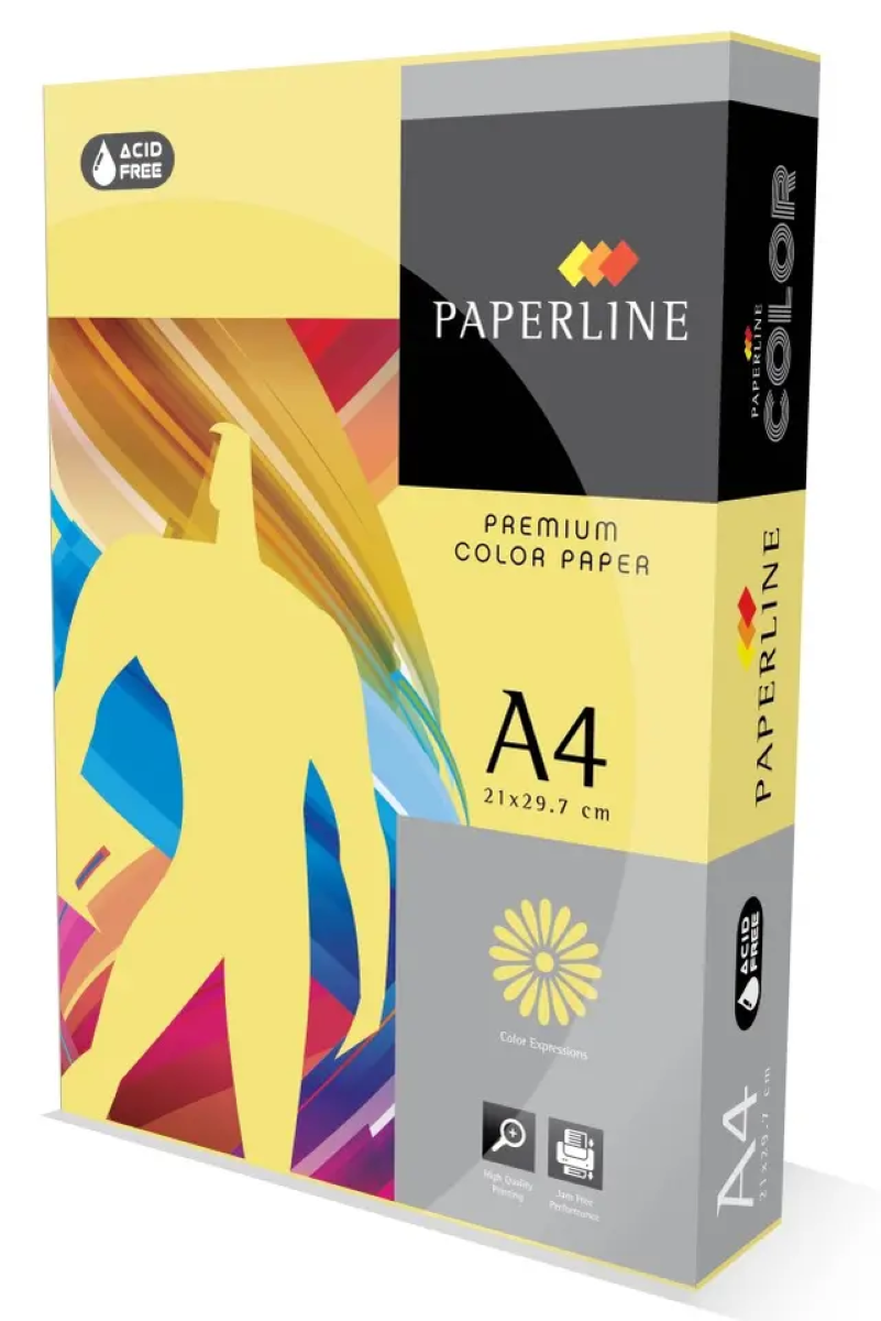 Paperline Colours Tinted Copy Paper 80gsm A4 Yellow | Paper Plus