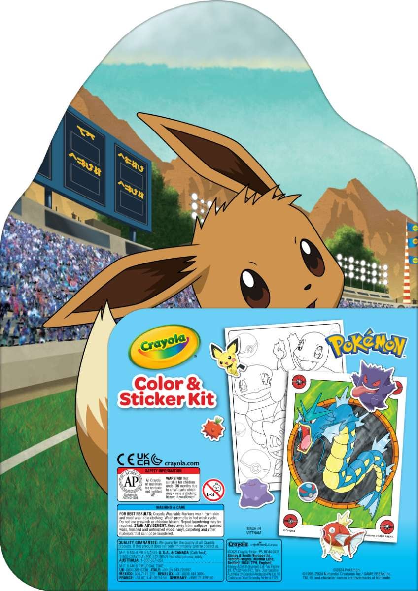 Crayola Colour & Sticker Pokemon Kit | Paper Plus