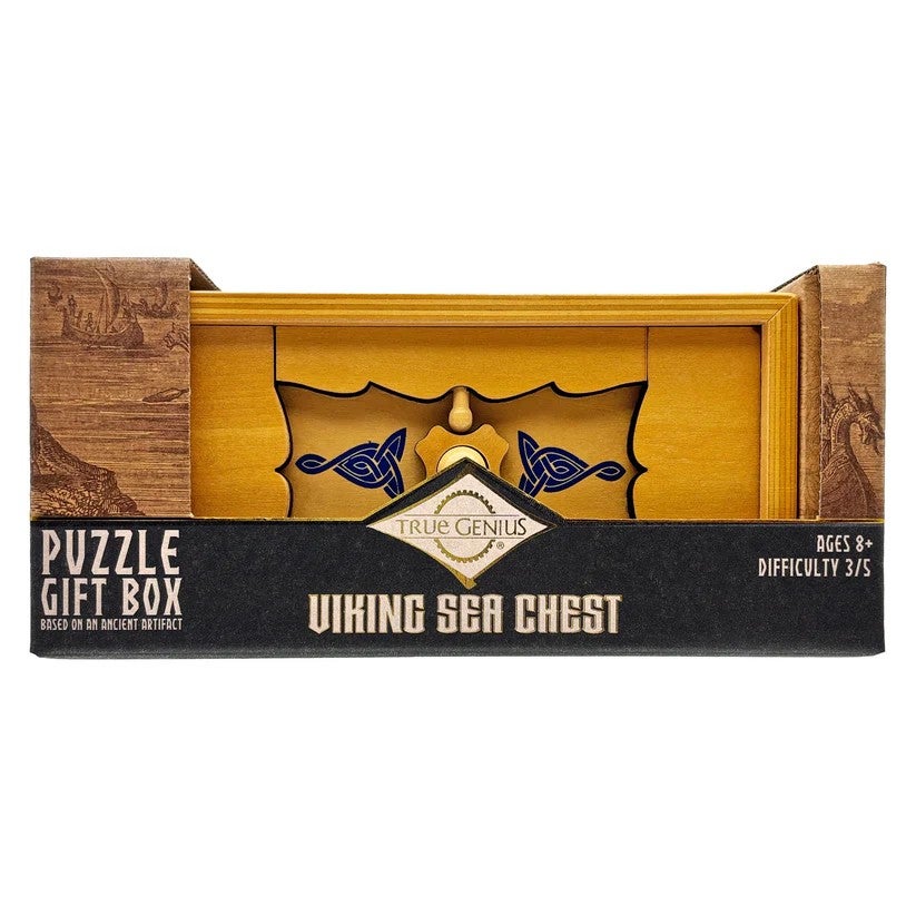 True Genius Puzzle Gift Box - Viking Sea Chest | Paper Plus