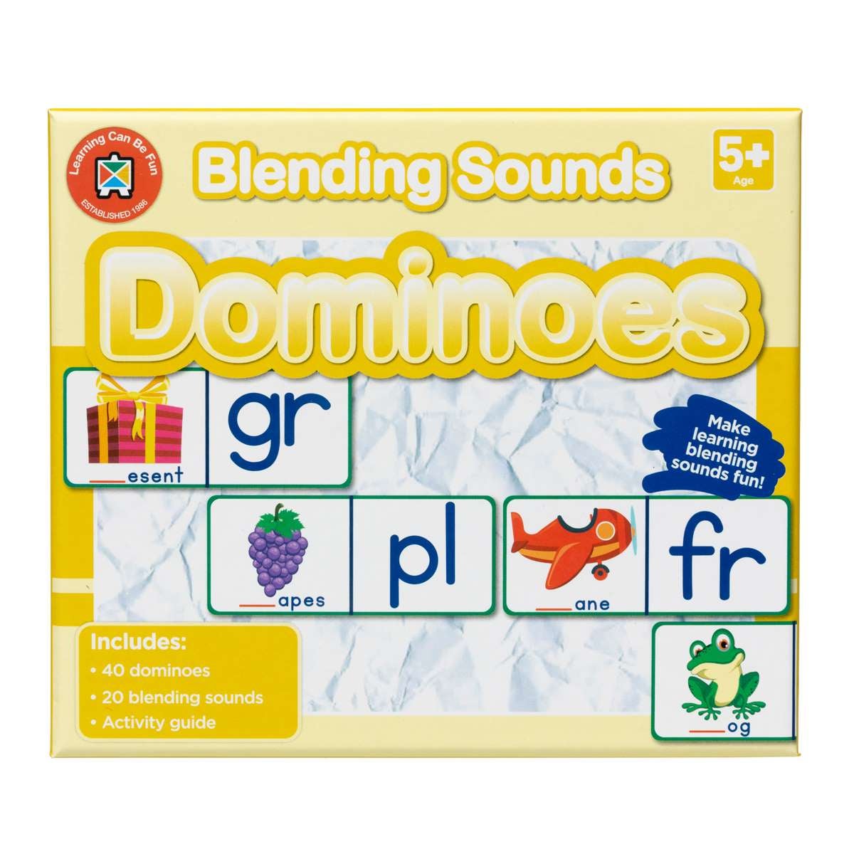 Learning Can Be Fun Blending Sounds Dominos | Paper Plus