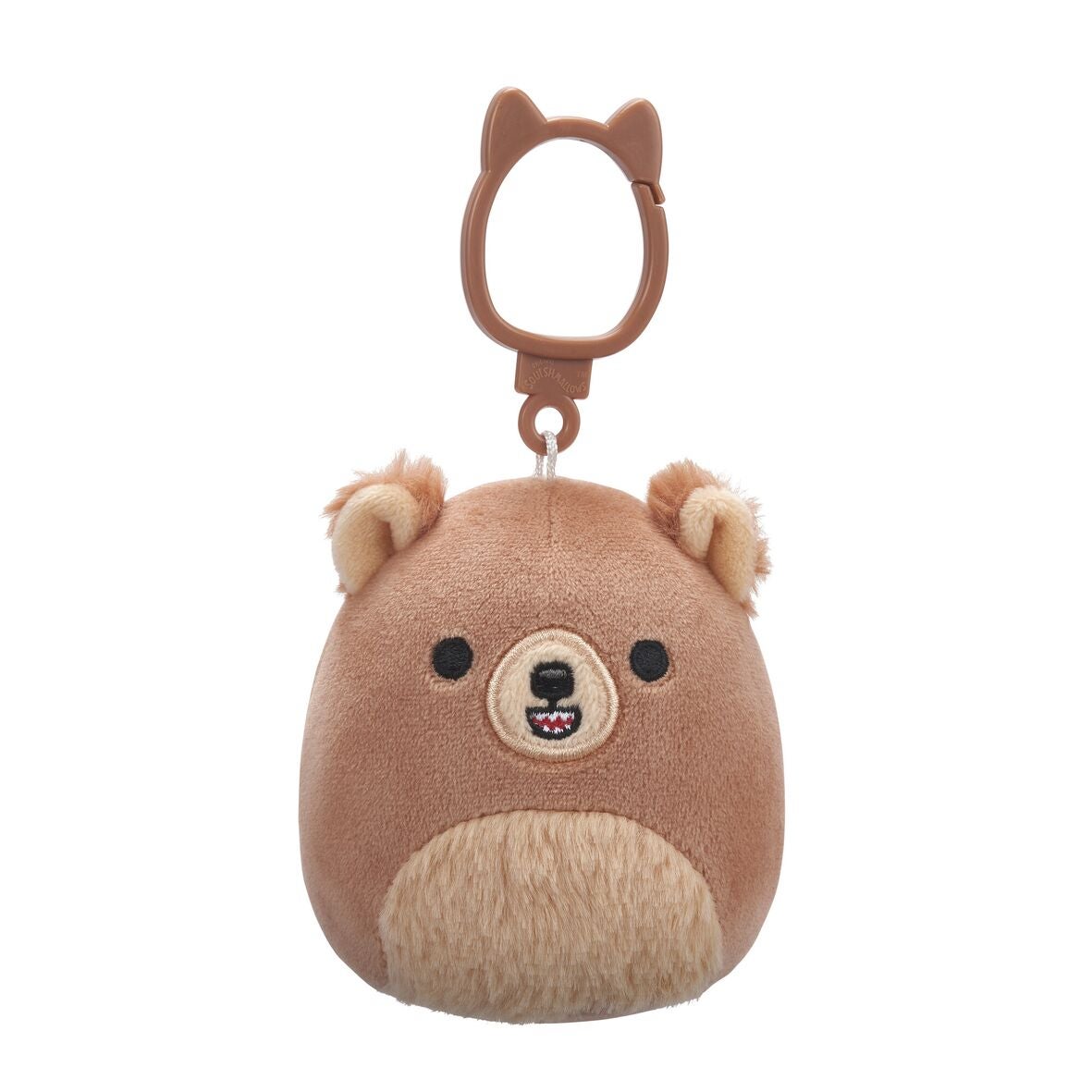 Squishmallows 3.5inch Clip S21 Stokely the Brown Kodiak Bear | Paper Plus