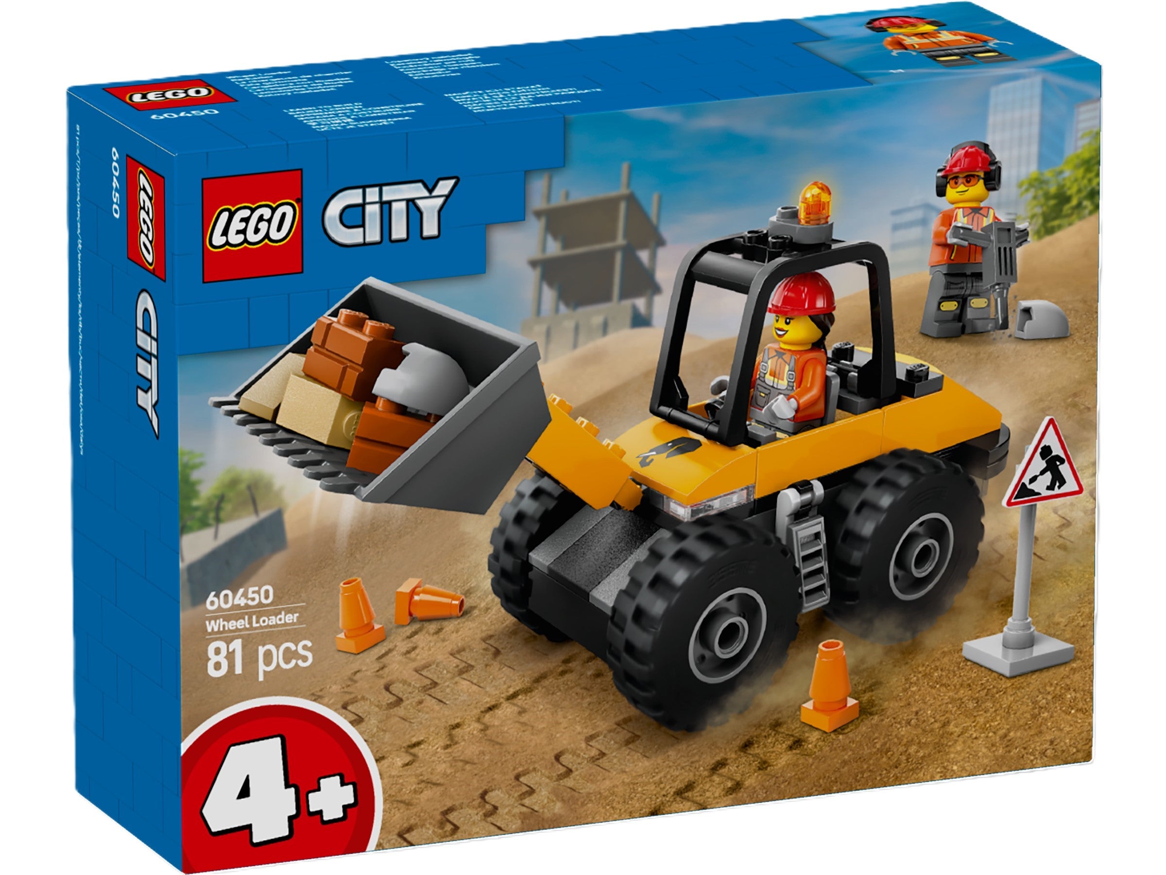 LEGO City: Yellow Construction Wheel Loader 60450 | Paper Plus
