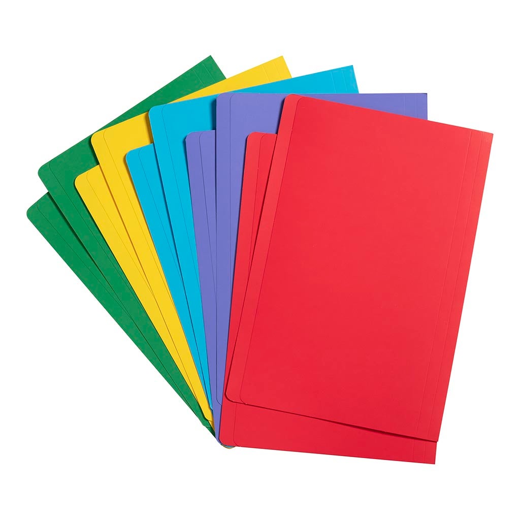 Okin Foolscap Manilla Folder Assorted Colours 10 Pack | Paper Plus
