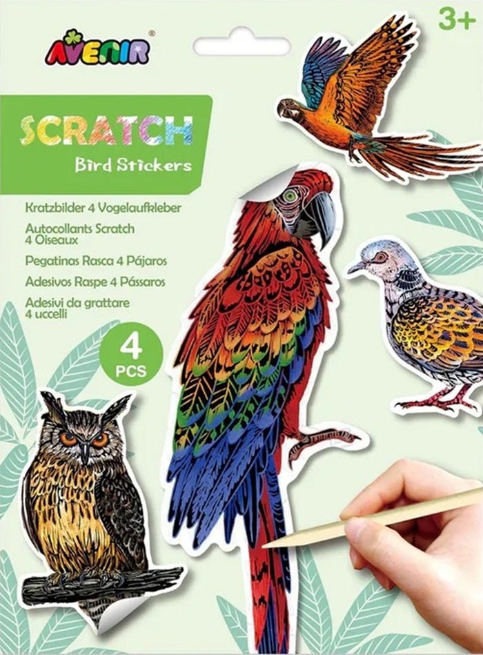 Avenir Scratch Stickers-Bird | Paper Plus