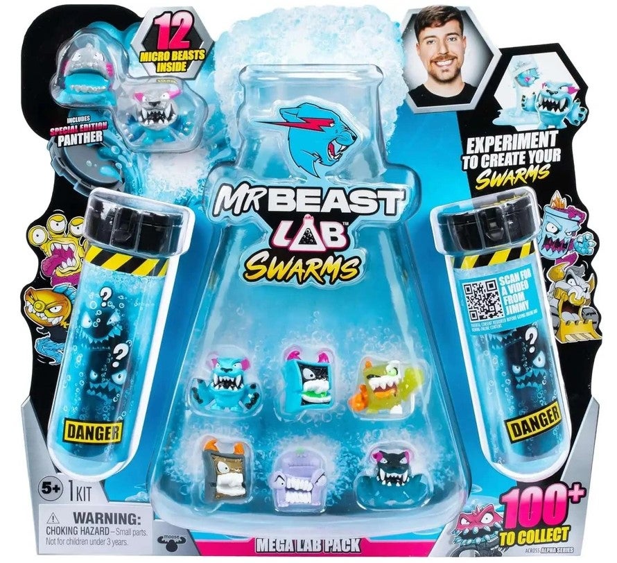 MrBeast Lab: Swarms 12-Pack - Blue Panther & Shark (Blind Box) | Paper Plus