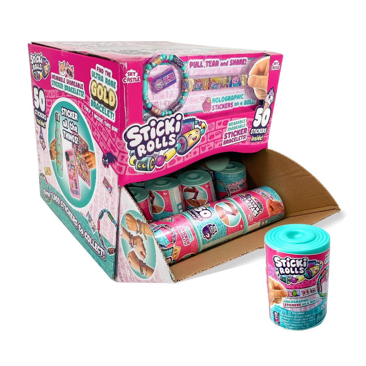 Sticki Rolls Sticki Band Capsule, Series 1 Assorted | Paper Plus