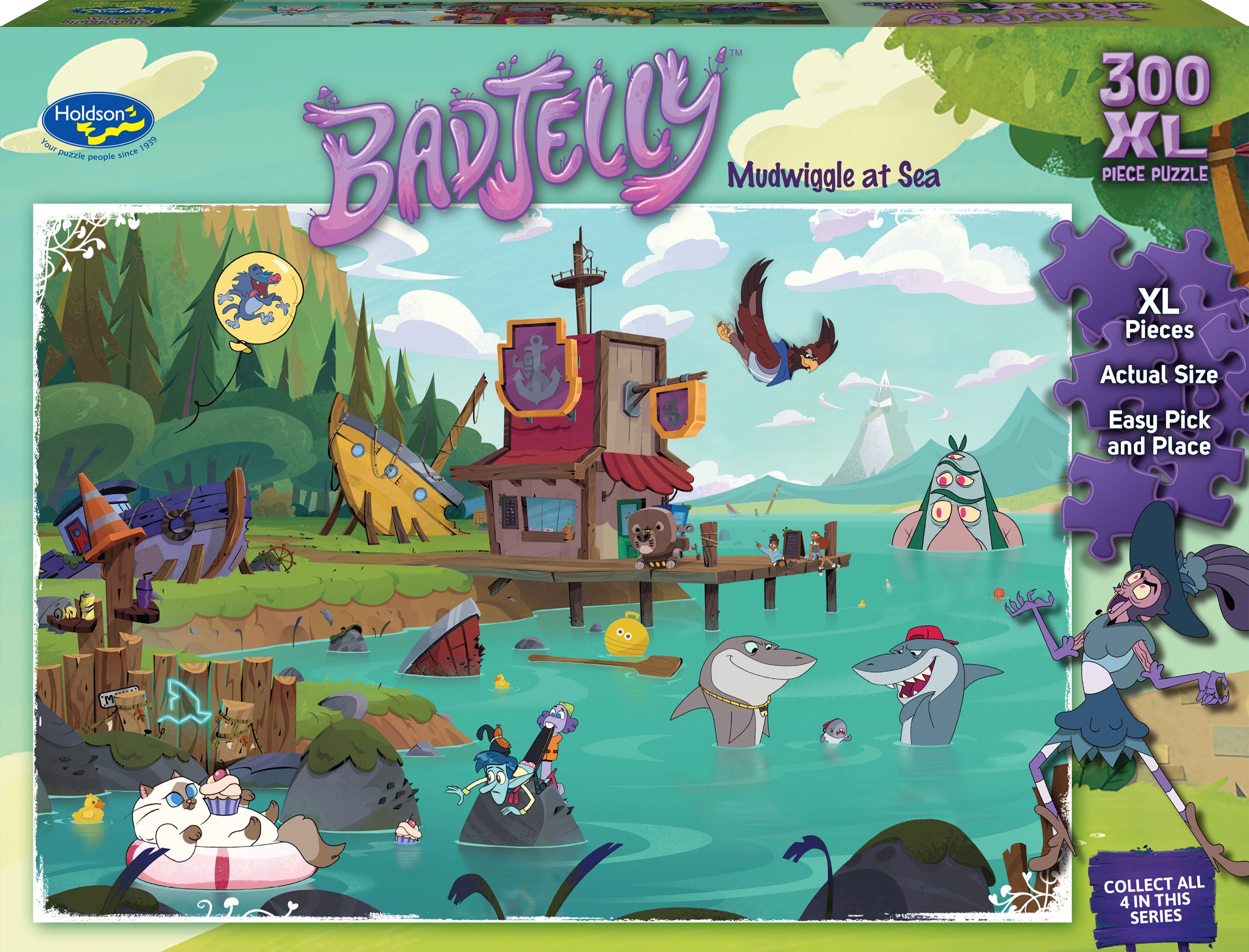 Holdson Badjelly The Witch 300 Piece Puzzle - Mudwiggle at Sea | Paper Plus
