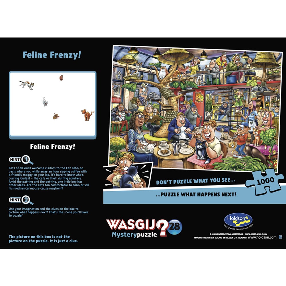Wasgij Mystery #28: Feline Frenzy 1000pc | Paper Plus