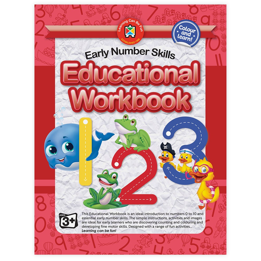 Learning Can Be Fun Educational Workbook Early Number Skills | Paper Plus