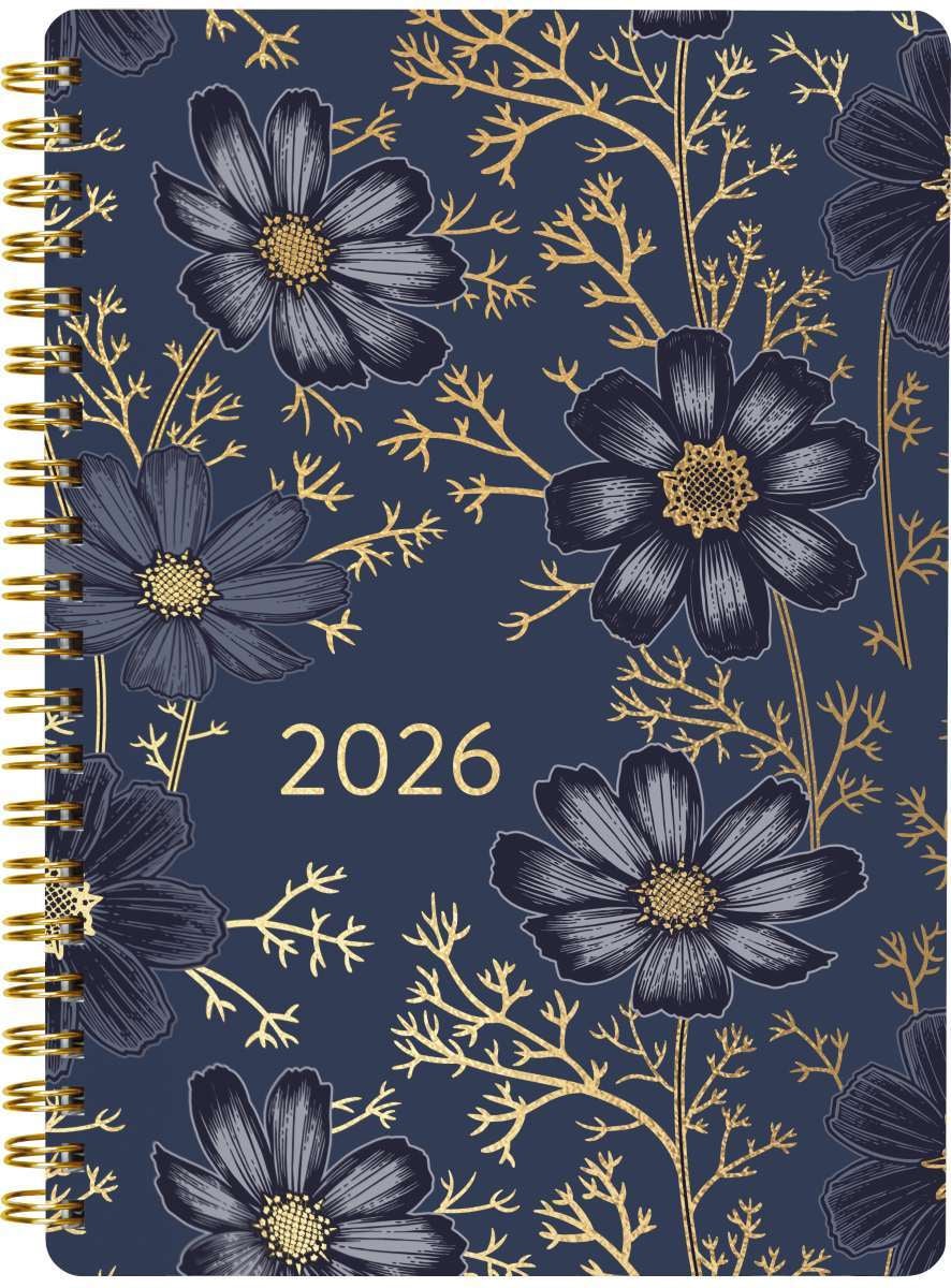 2026 Collins A5 Day To Page Plants In Bloom Diary | Paper Plus