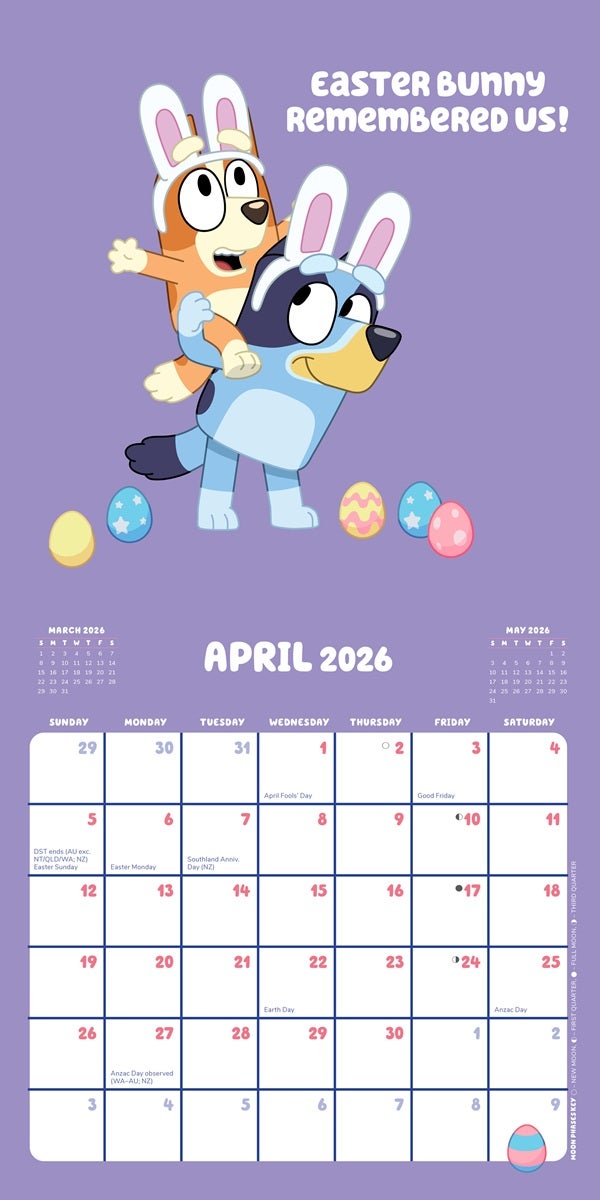 2026 Mini Bluey Wall Calendar | Paper Plus