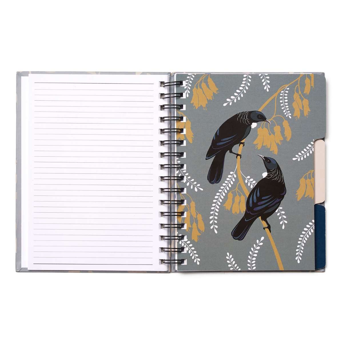 Cathy Hansby Fantail A5 Tab Notebook | Paper Plus