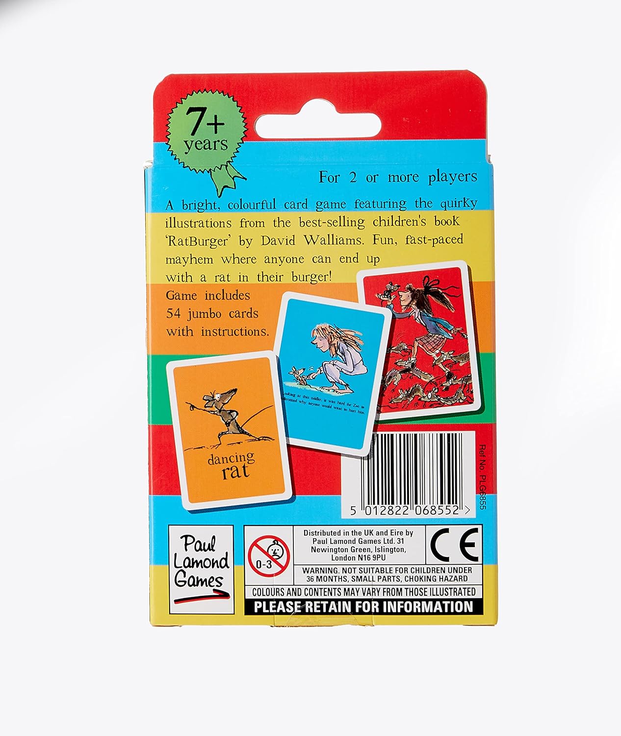David Walliams Ratburger Flush out the Rat! Card Game | Paper Plus