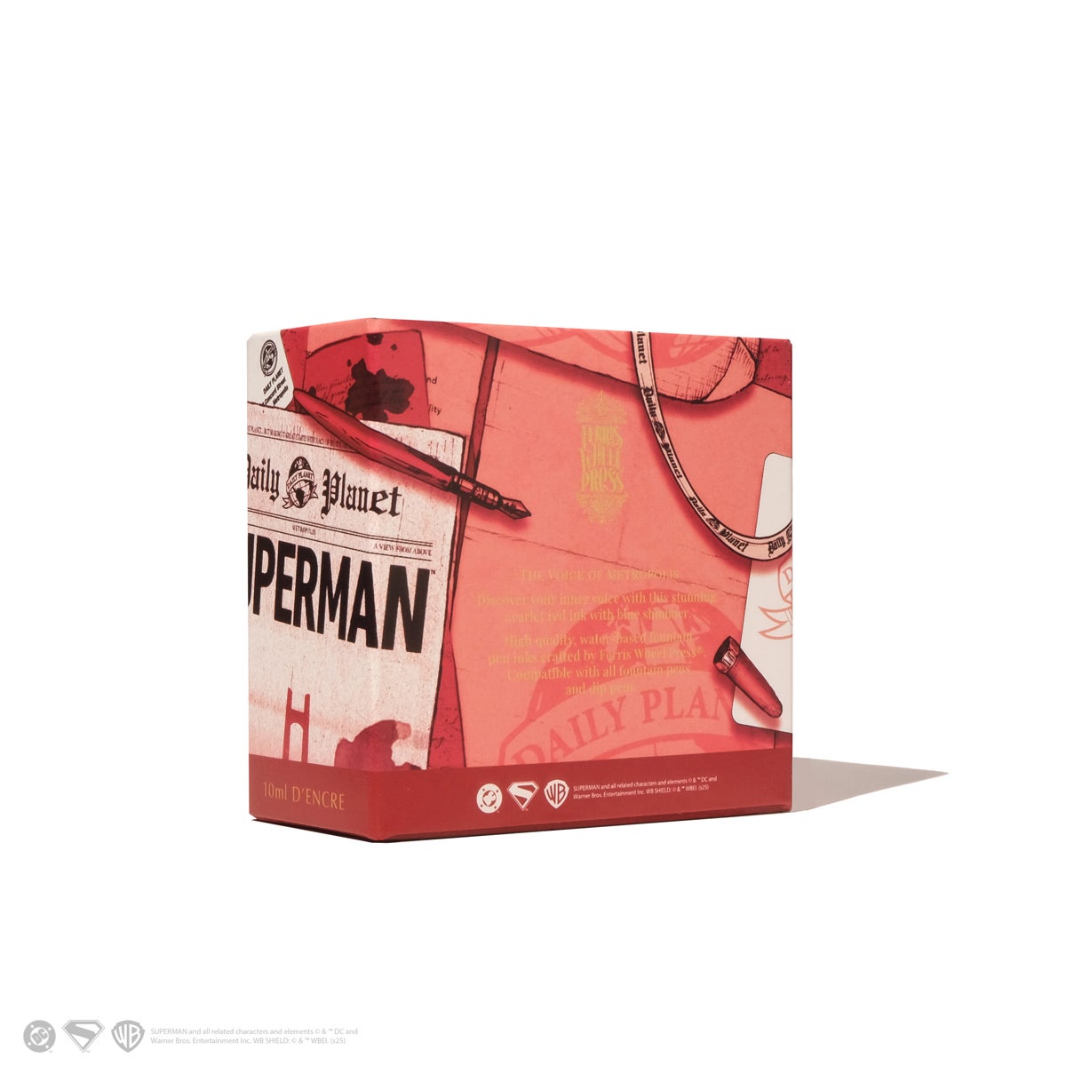 Ferris Wheel Press Fountain Pen Ink WB Superman Scarlet Metropolis 10ml ...