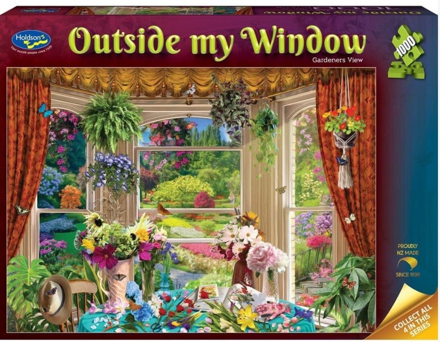 Holdson Outside My Window 1000 Piece Puzzle - Gardeners View | Paper Plus