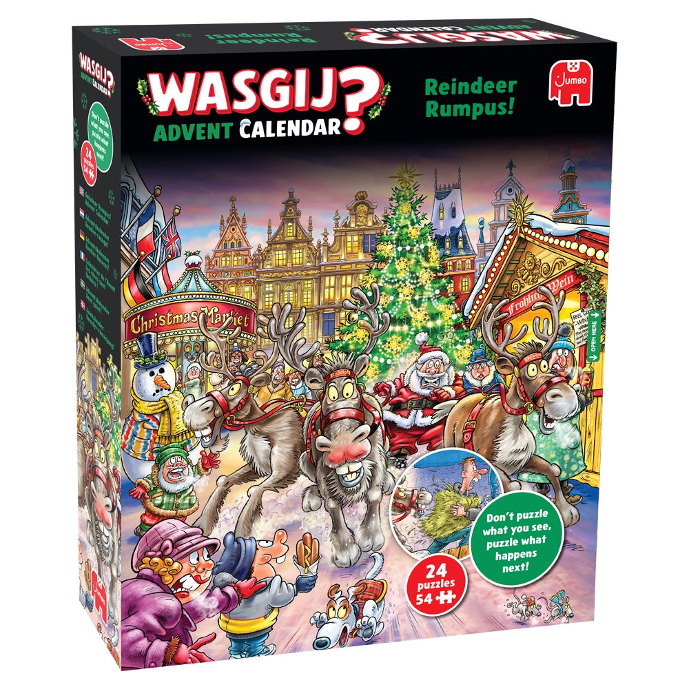 Wasgij Advent Calendar Reindeer Rumpus! | Paper Plus