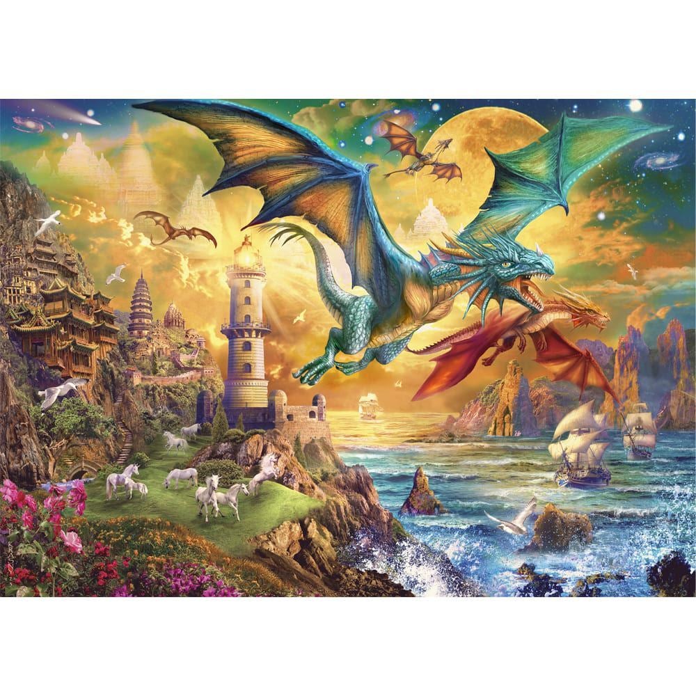 Harmony 500pc XL Jigsaw Puzzle - Dragon Squadron | Paper Plus