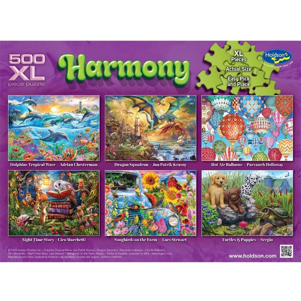 Harmony 500pc XL Jigsaw Puzzle - Dragon Squadron | Paper Plus