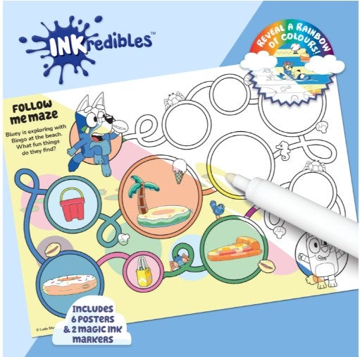 Inkredibles Bluey Poster Activity Kit | Paper Plus