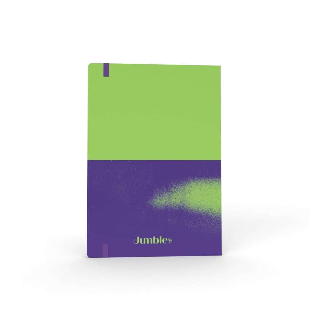 Jumble & Co A5 Ruled/Dot Grid Notebook, Deadline & Doodles | Paper Plus