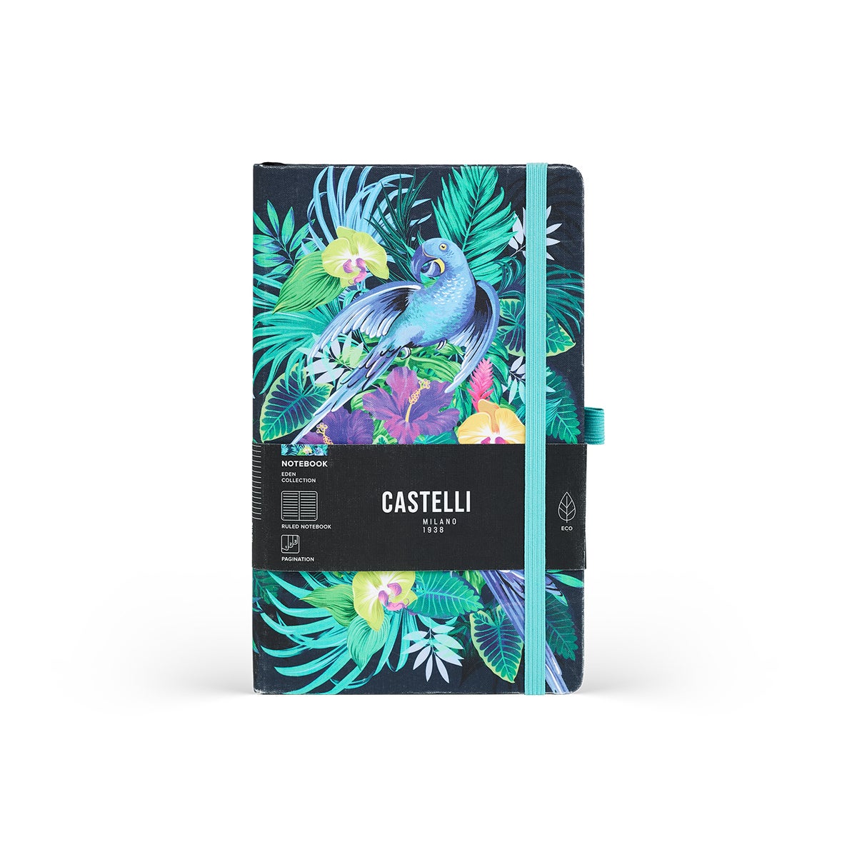 Castelli Notebook Eden Mid Ruled Jungle | Paper Plus