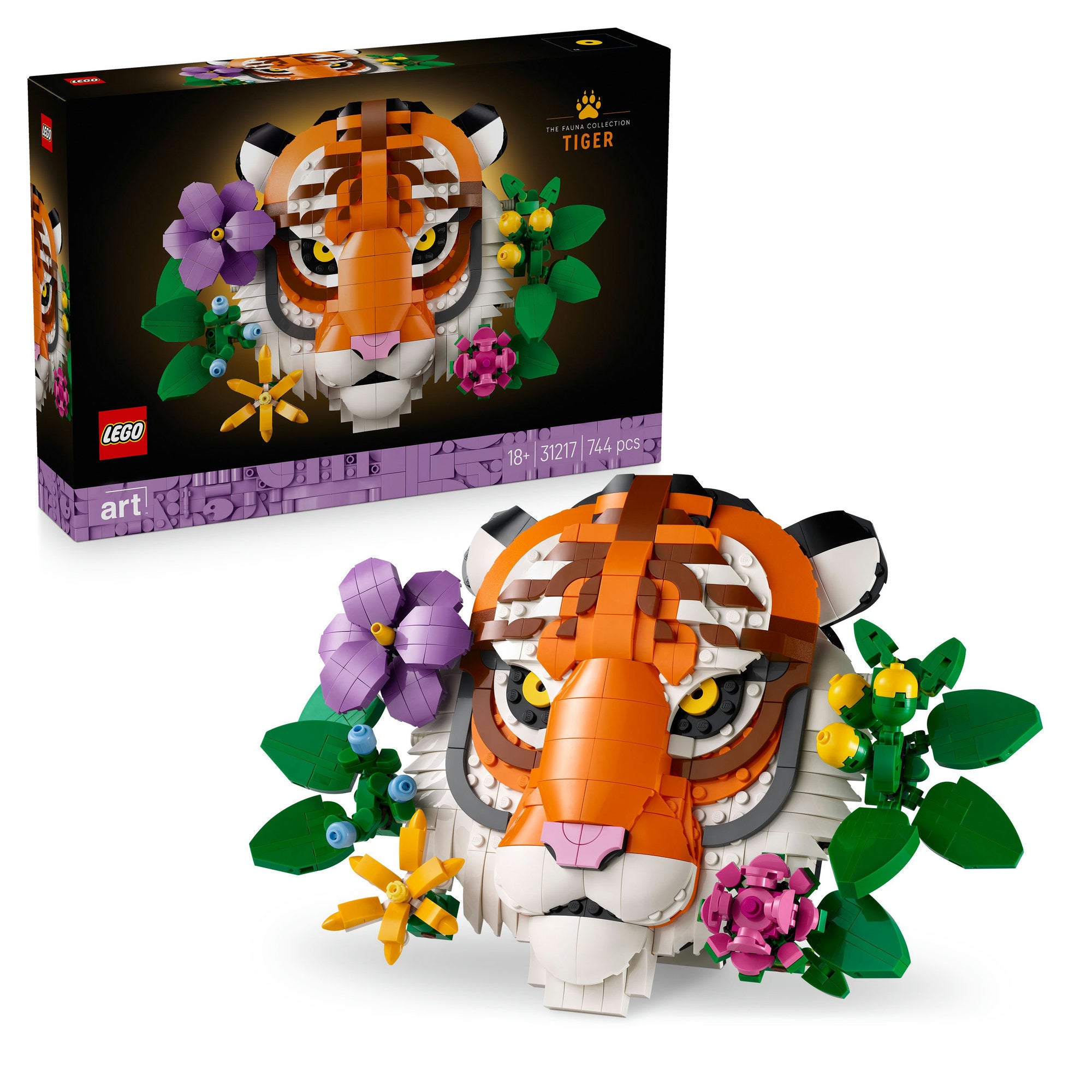 LEGO Art: The Fauna Collection Tiger 31217 | Paper Plus