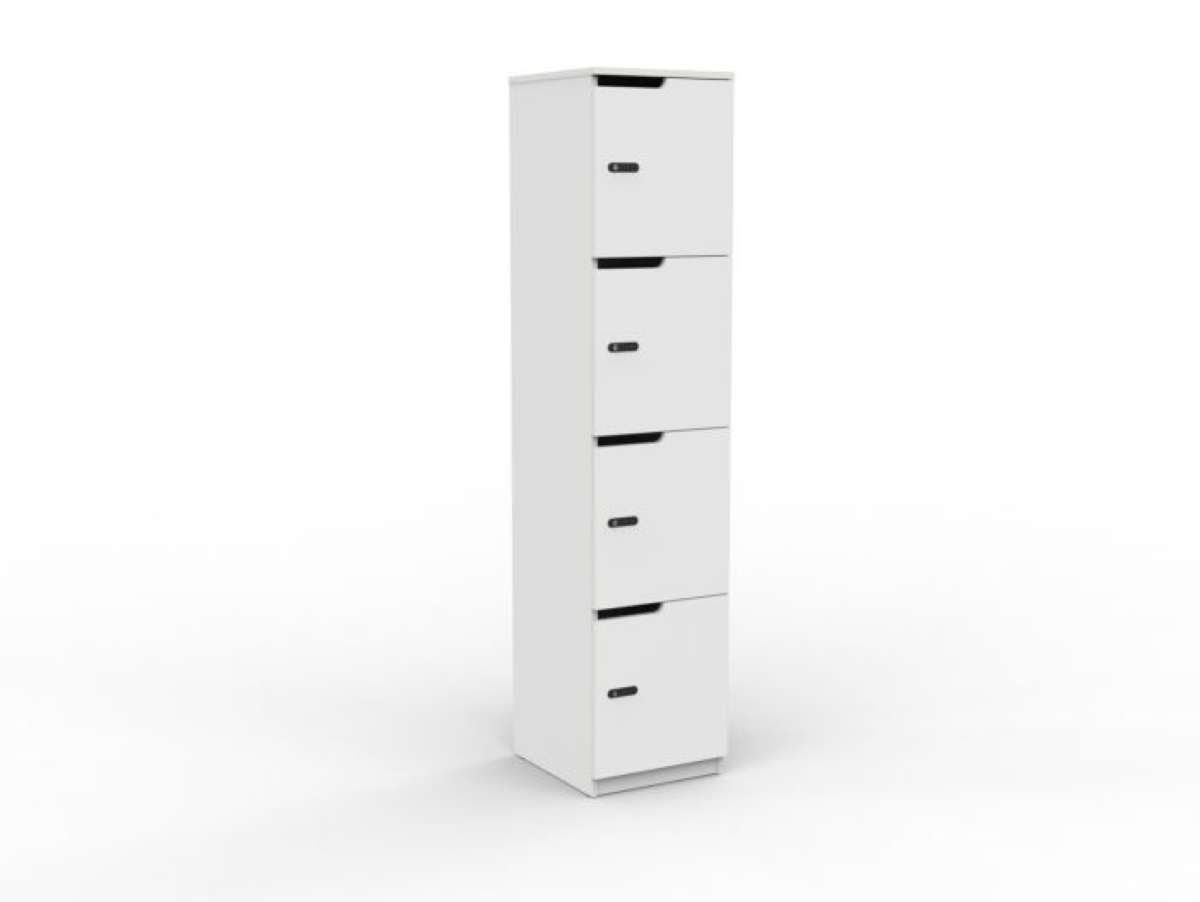 Cubit 4 Door Lockers White | Paper Plus