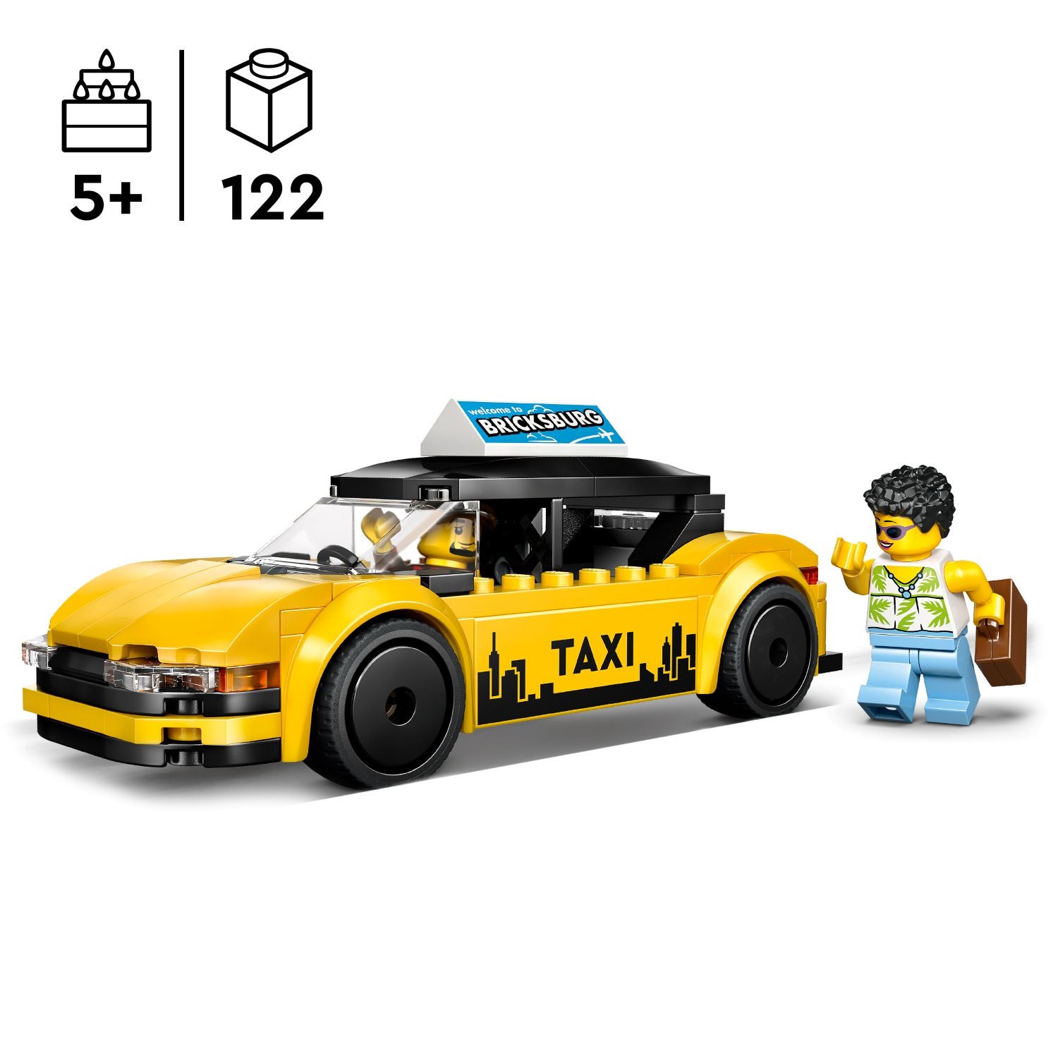 LEGO City Yellow Taxi 60487 | Paper Plus