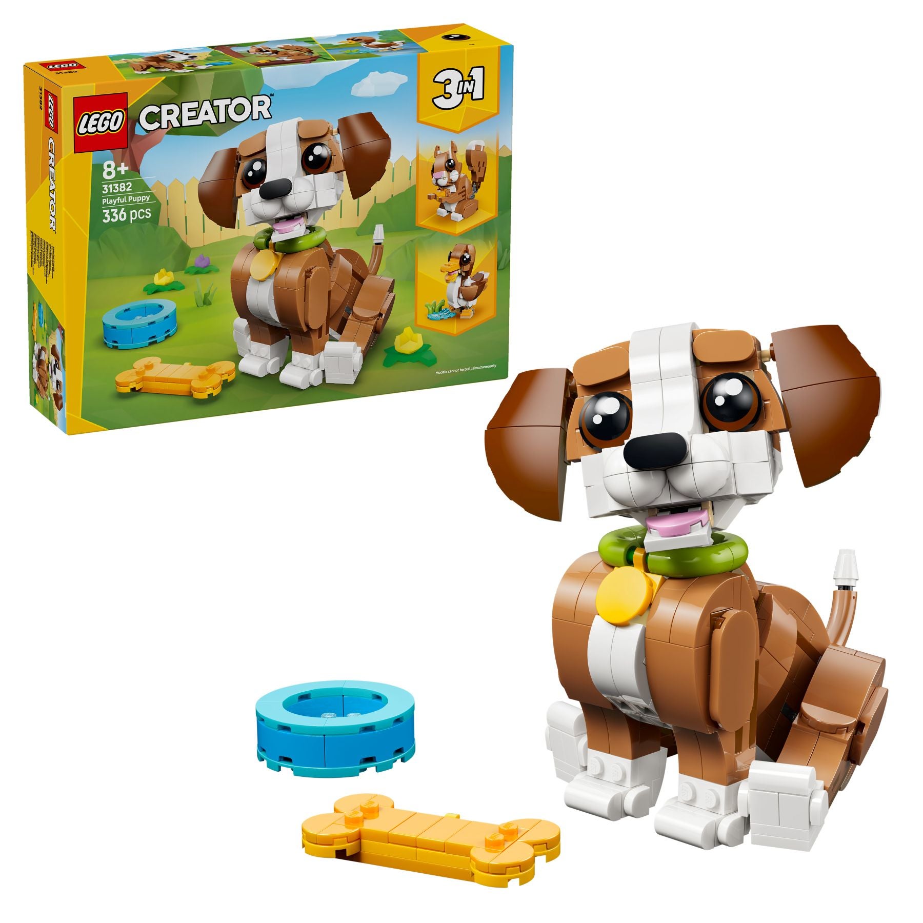 LEGO Creator 3 in 1 Cute Animals: Playful Puppy Dog 31382 | Paper Plus