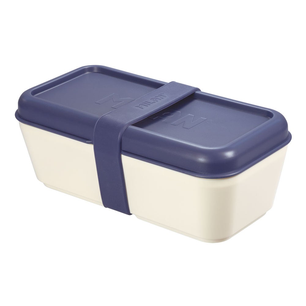 Milan Food Container Rectangular 750ml 1918 Series Navy Blue | Paper Plus