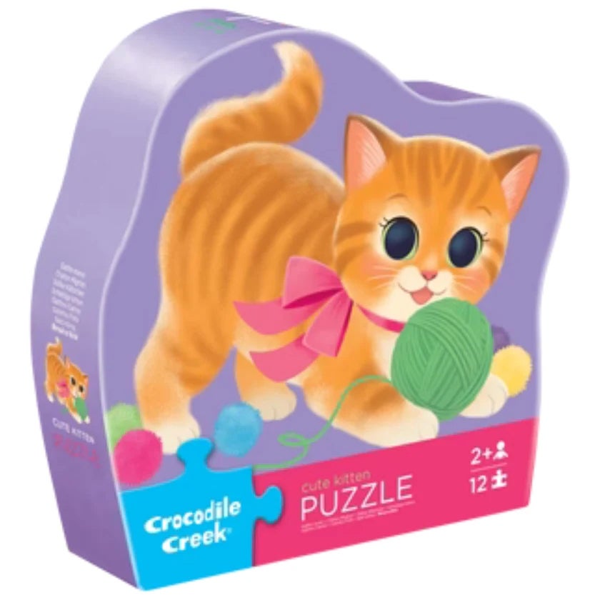 Crocodile Creek 12 Piece Mini Puzzle - Cute Kitten | Paper Plus