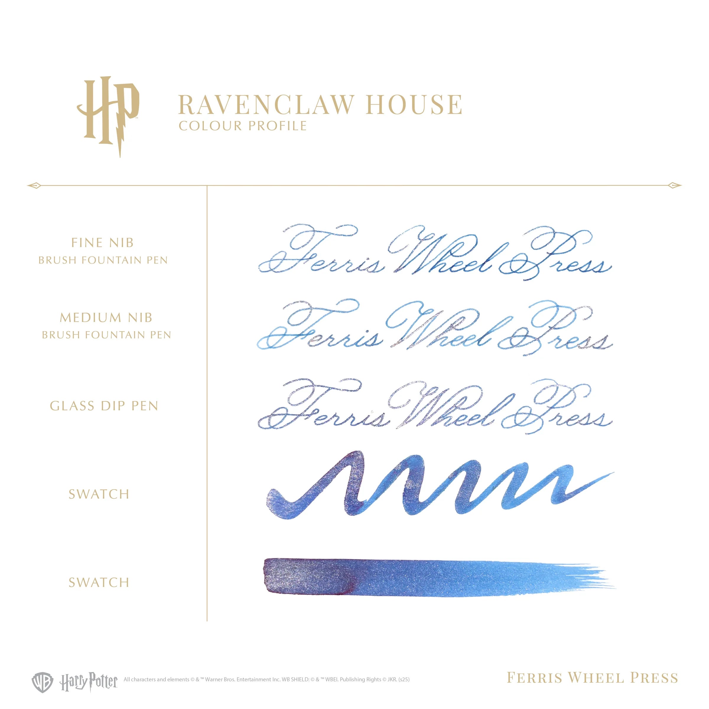 Ferris Wheel Press Fountain Pen Ink WB Harry Potter Ravenclaw House ...