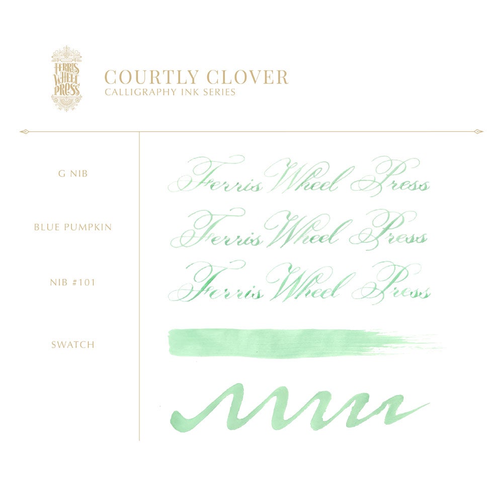 Ferris Wheel Press Calligraphy Ink Courtley Clover 28ml | Paper Plus