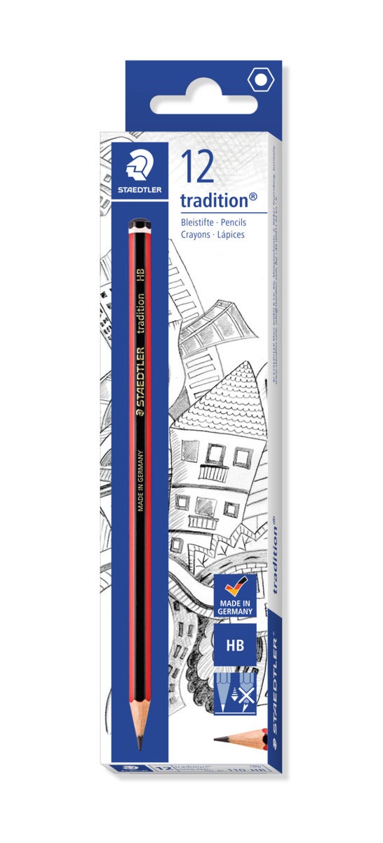 Staedtler Pencil HB Tradition Box 12 | Paper Plus