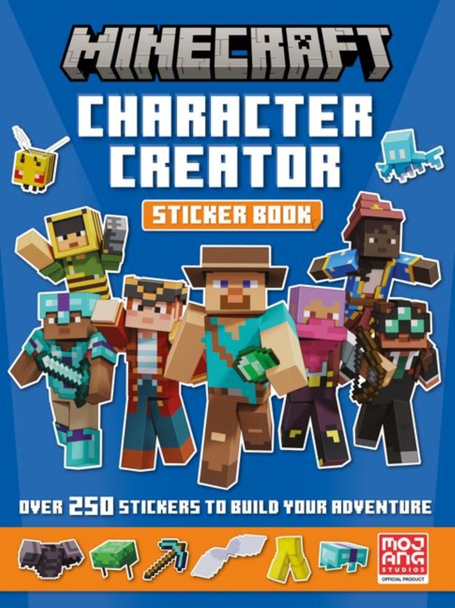 Minecraft Character Creator Sticker Book by Mojang AB | Paper Plus