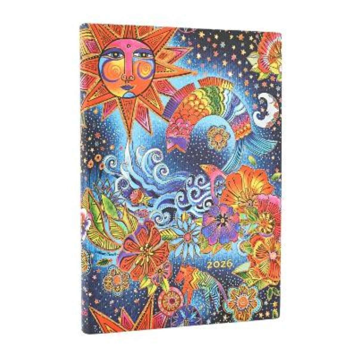 Paperblanks 2026 Celestial Magic (Whimsical Creations) Midi 12-month Horizontal Softcover ...
