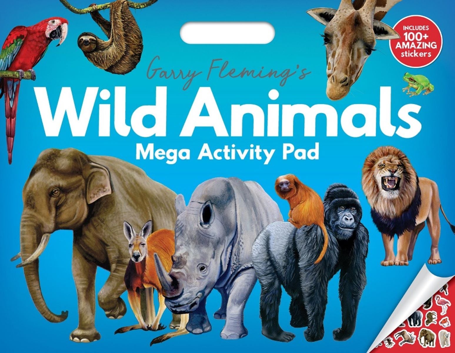 Wild Animals Mega Activity Pad by Garry Fleming | Paper Plus