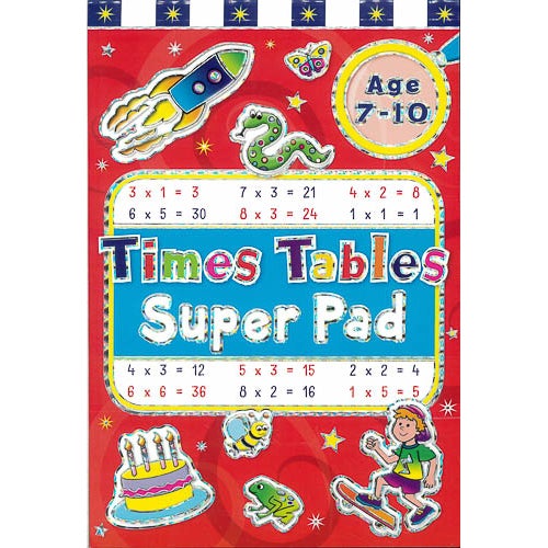 Times Tables Super Pad by Brown Watson | Paper Plus