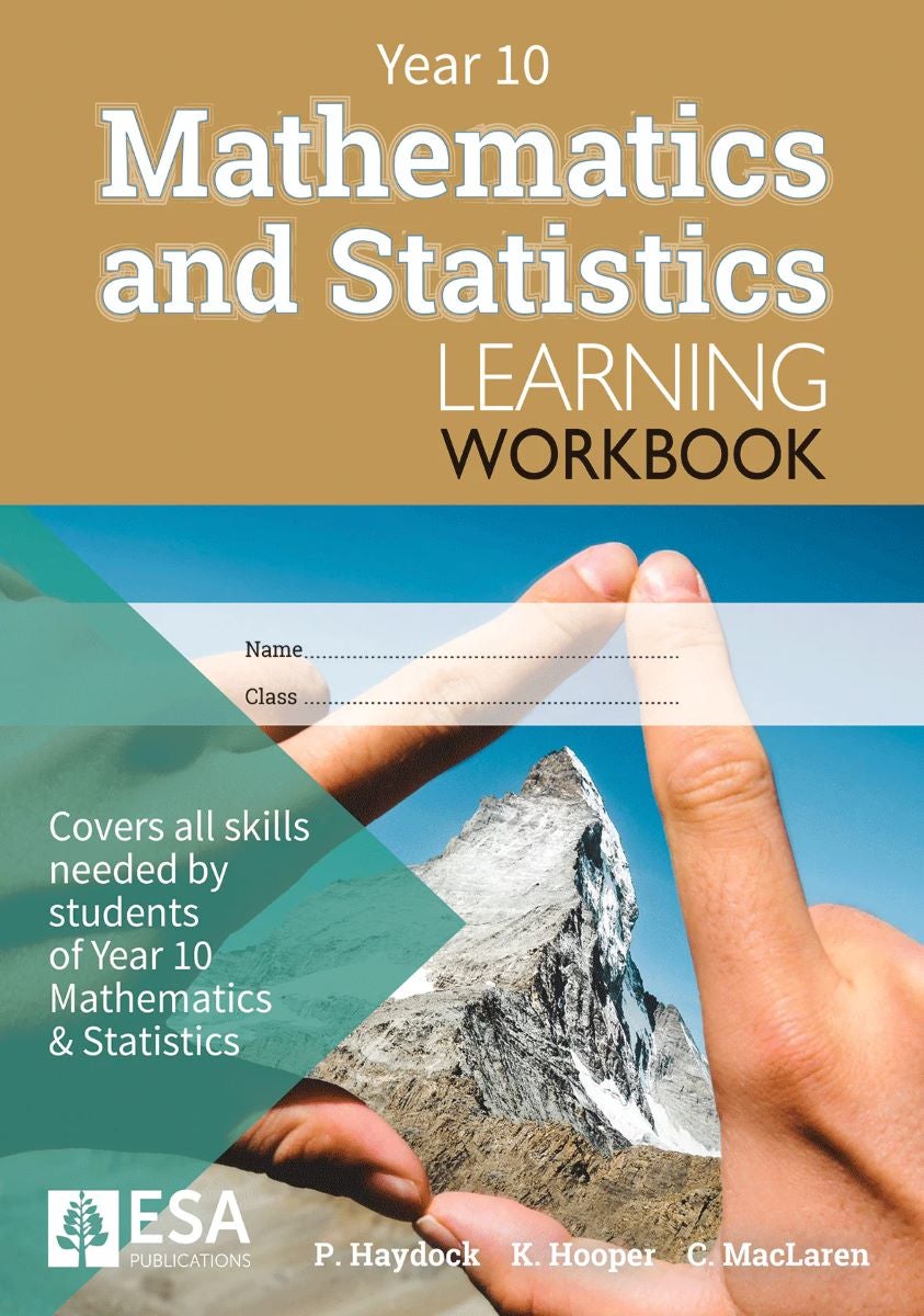 Year 10 Mathematics and Statistics Learning Workbook by Phyl Haydock ...