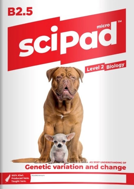 sciPad Level 2 Biology 2.5 Genetic Variation & Change by | Paper Plus
