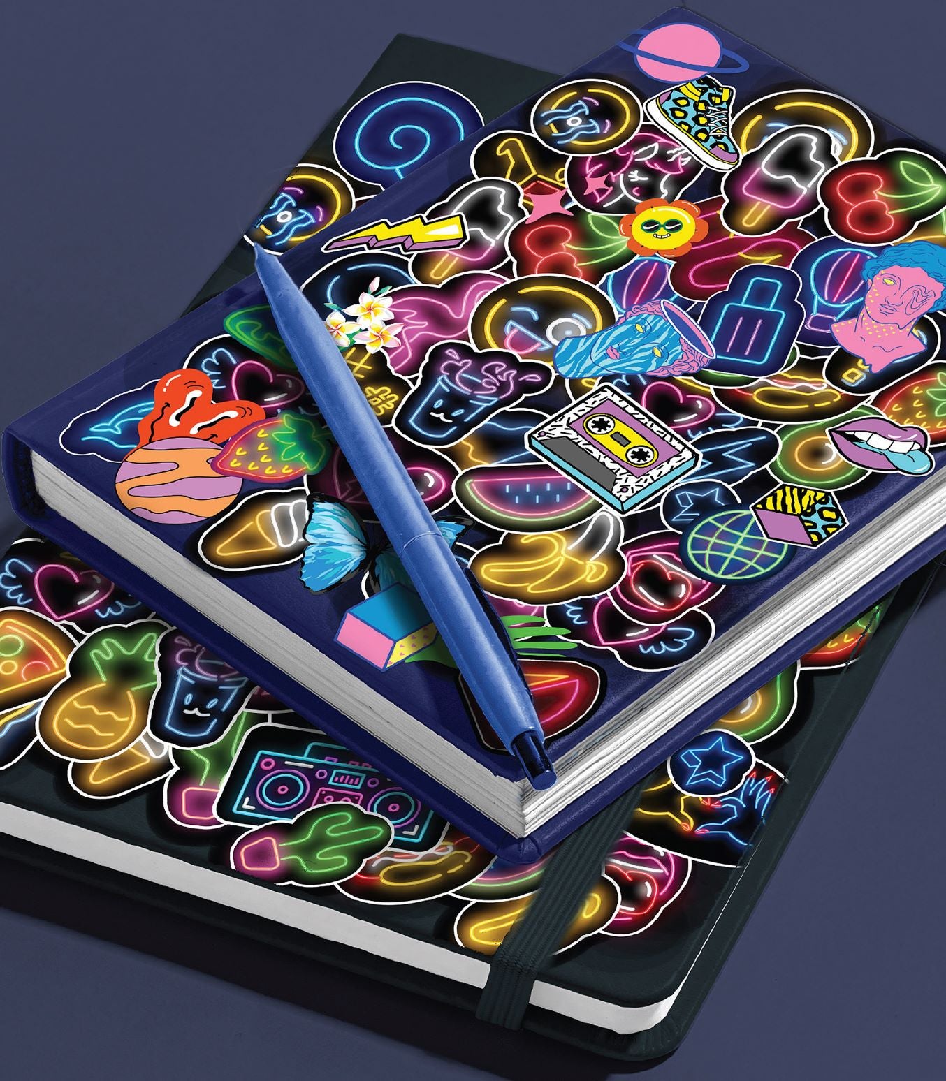 Kaleidoscope Sticker Bomb Electric Neon | Paper Plus