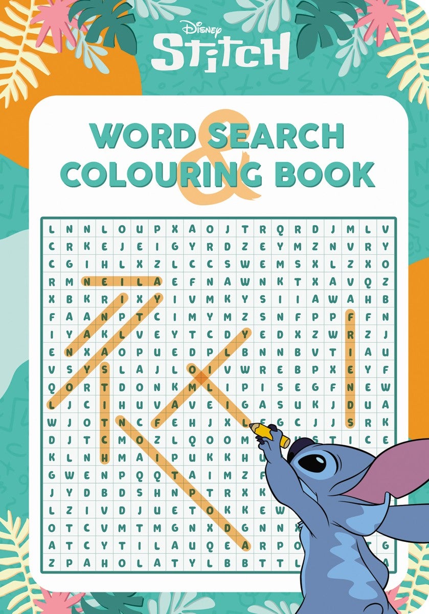 Stitch: Word Search and Colouring Book by Disney | Paper Plus