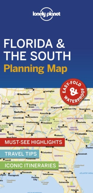 Lonely Planet Florida & the South Planning Map by Lonely Planet | Paper ...