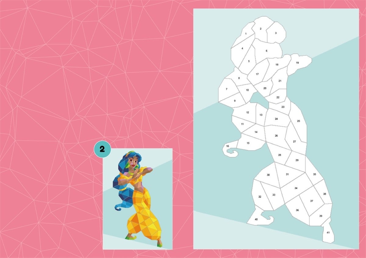 Disney Princess: Sticker By Numbers by Walt Disney | Paper Plus