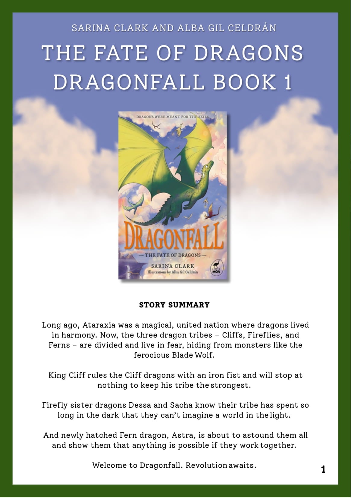 The Fate of Dragons: Dragonfall Book 1 by Sarina Clark | Paper Plus