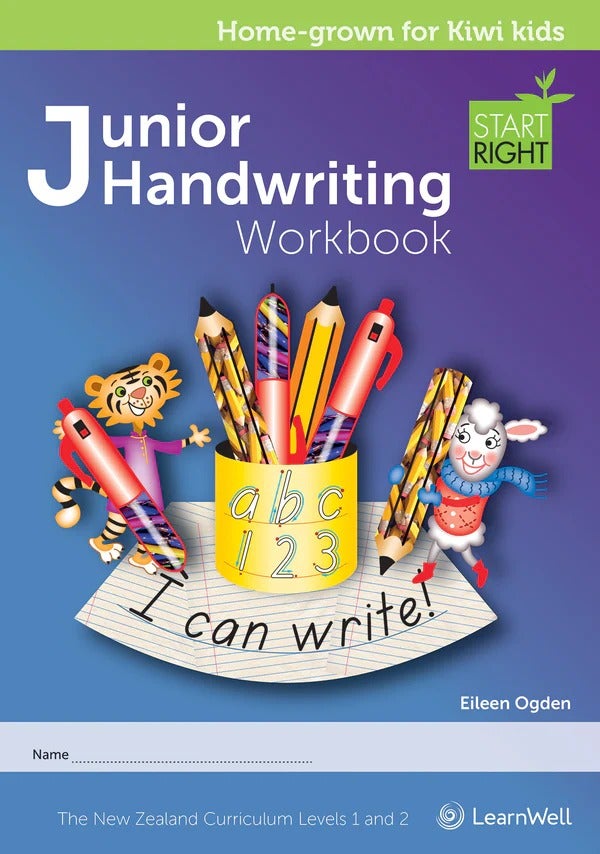 LearnWell ESA Start Right Junior Handwriting Workbook by Eileen Ogden ...