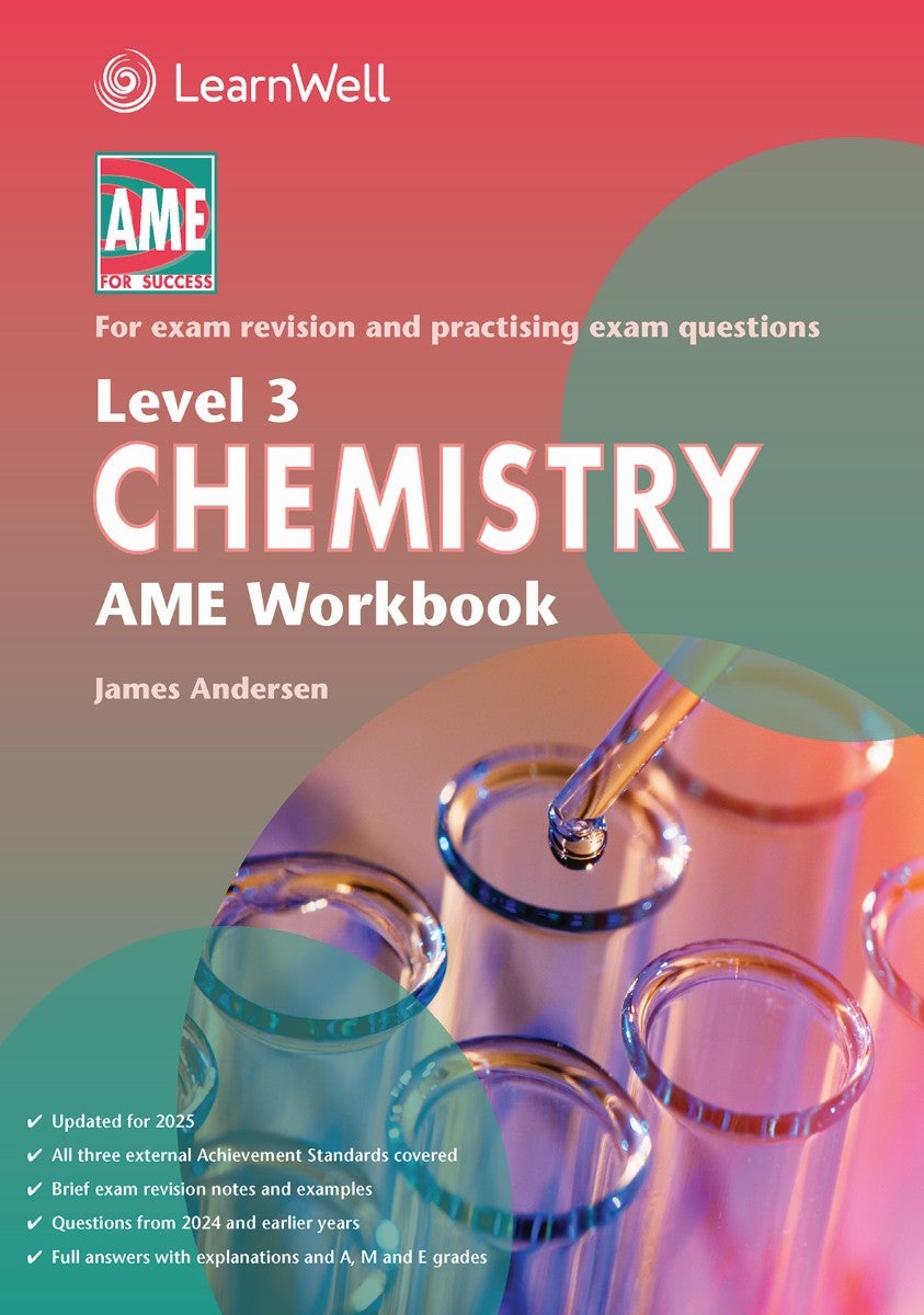 AME NCEA Level 3 Chemistry Workbook 2025 by James Andersen | Paper Plus