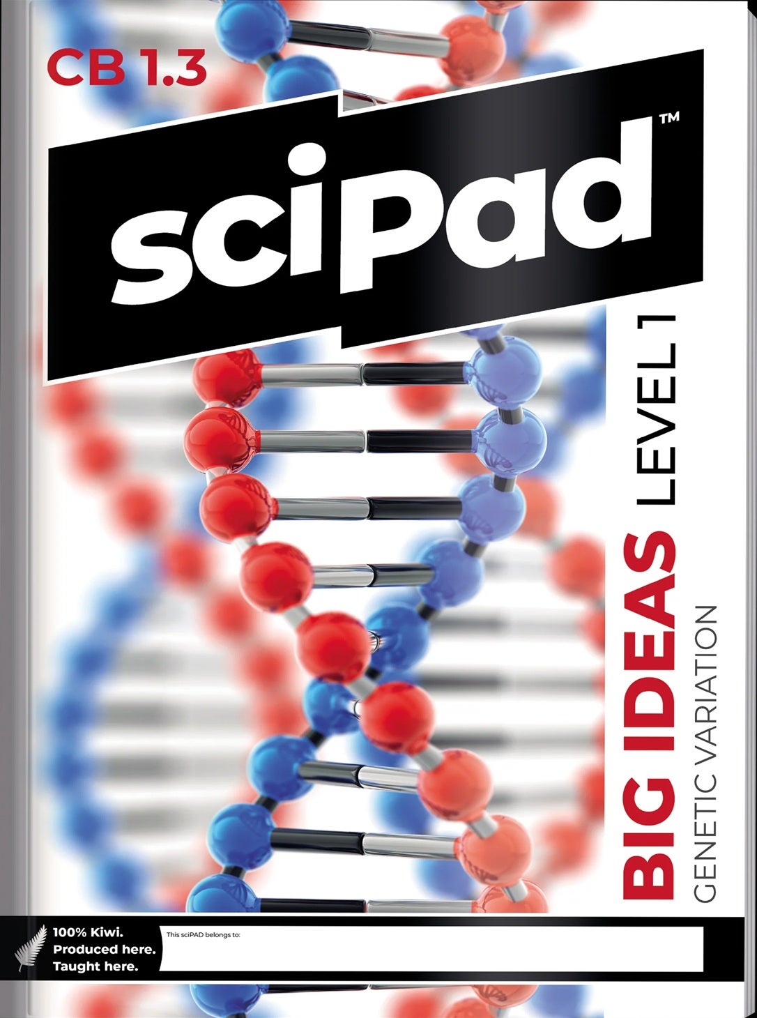 sciPad Big Idead Level 1 Genetic Varation CB1.3 by | Paper Plus