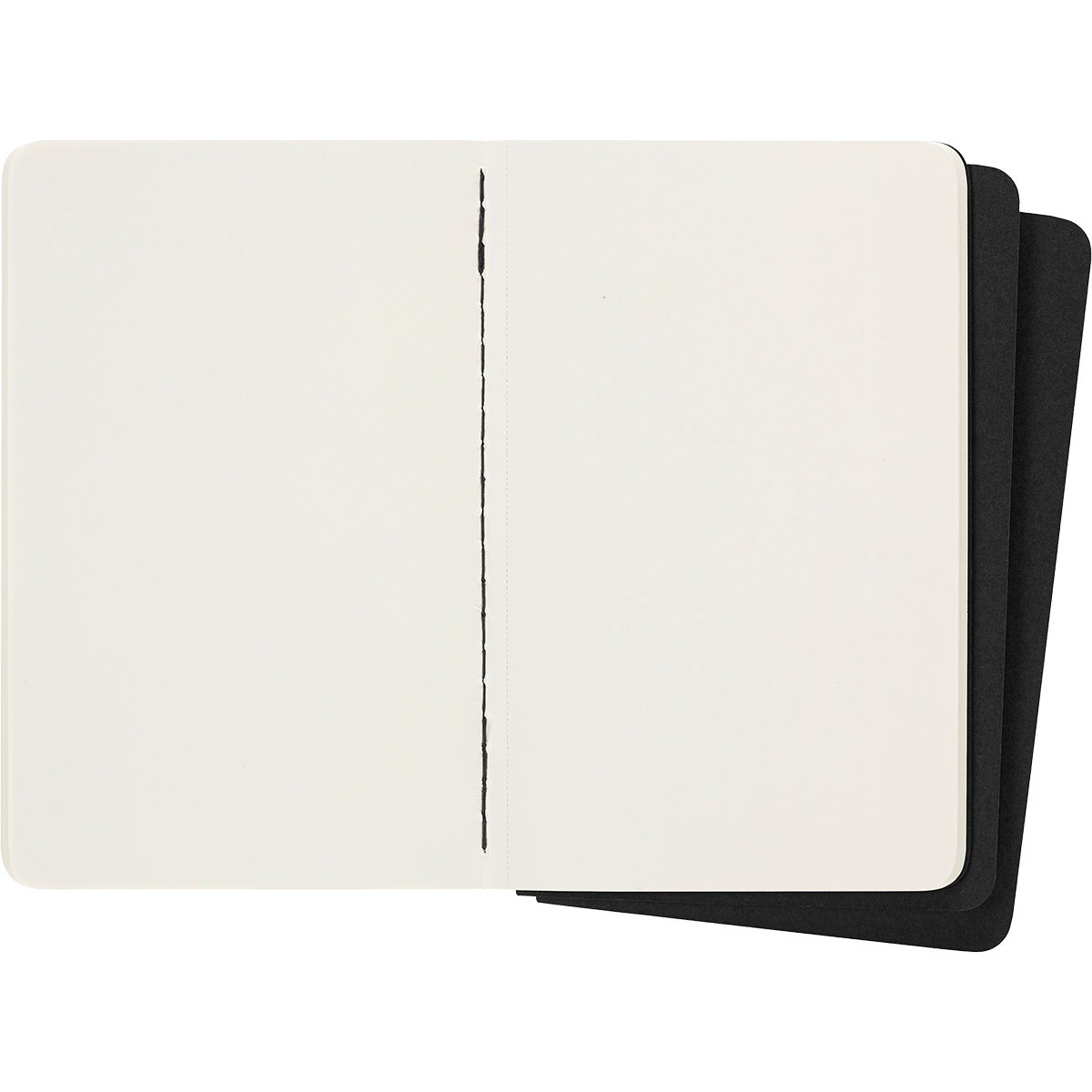 Moleskine Cahier Journals Pocket Black Plain Pack 3 | Paper Plus