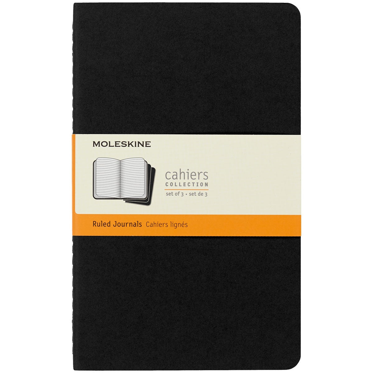Moleskine Cahier Journals Large Black Ruled Pack 3 | Paper Plus
